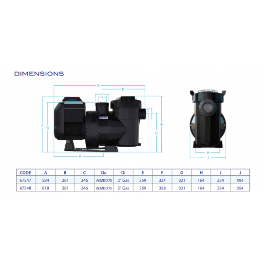 Pompe ASTRAL Victoria Plus Silent - Vitesse variable Piscines Excel...